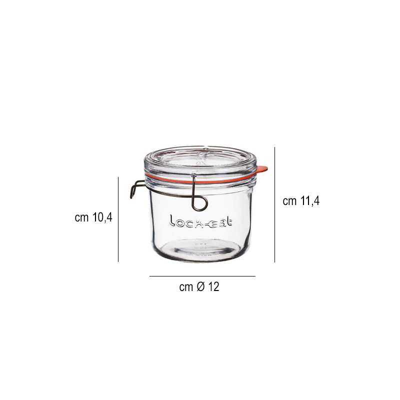 Barattolo vetro ermetico lock-eat 50 cl | Rausa srl