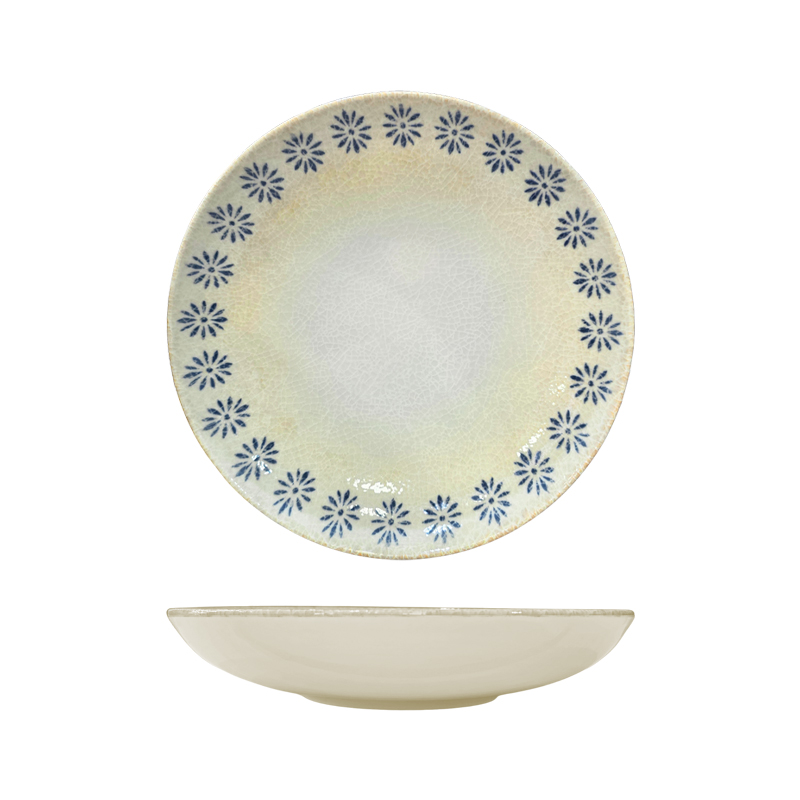 Piatto fondo decorato linea siviglia | Piatti da ristorante | Rausa srl