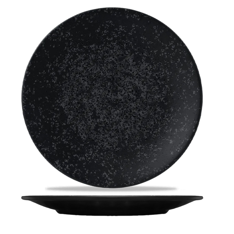 Piatto piano churchill menu shades caldera ash black | Rausa srl