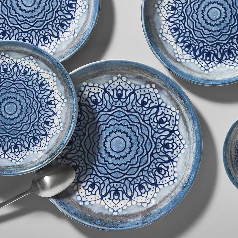 Pasta bowl Blue Voyage | Gural Porselen | Rausa srl